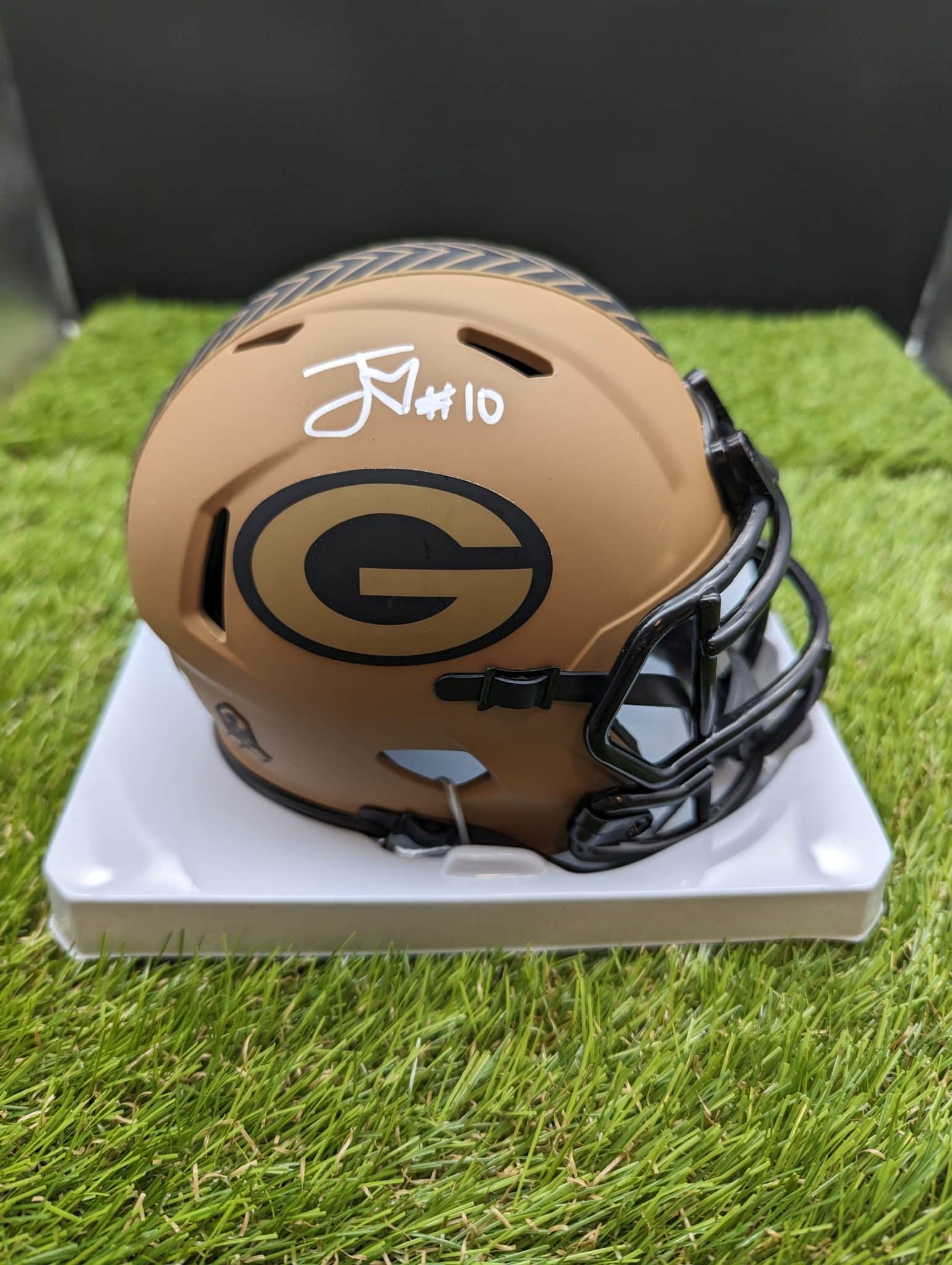 Jordan Love STSII Mini Helmet - Fire Factory